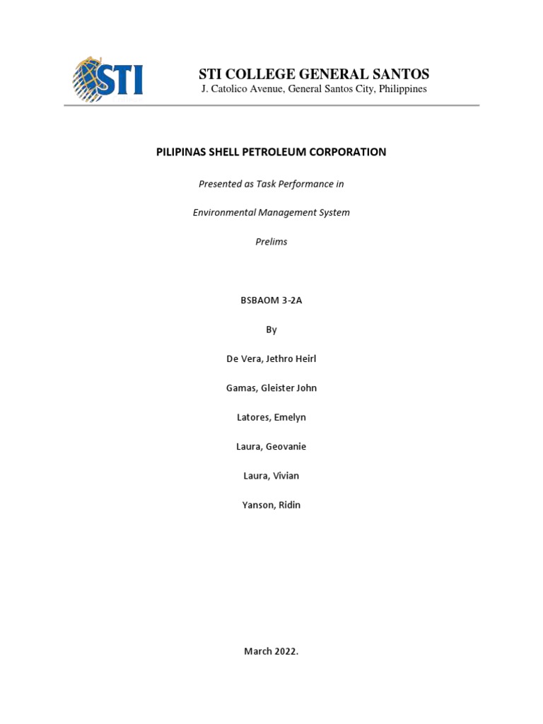 Shell Environmental Assessment | PDF | Climate Change Mitigation | Waste