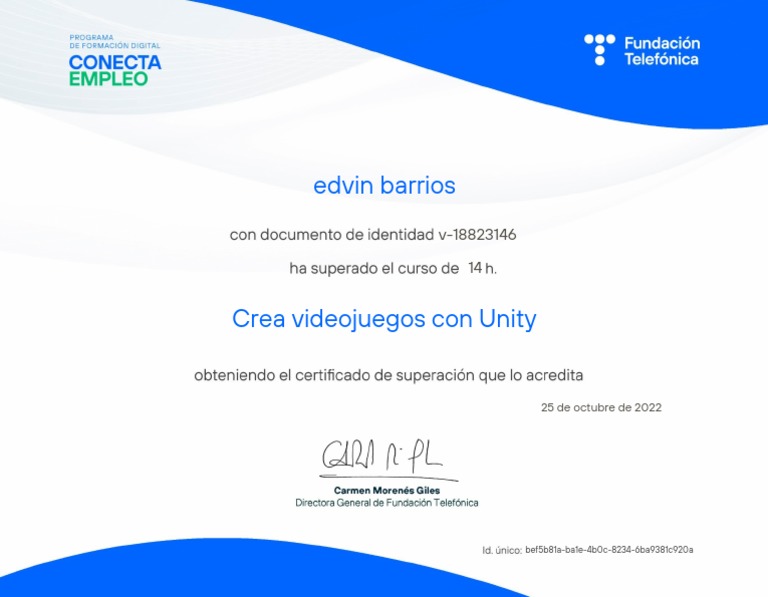Certificado Unity | PDF Certificado Unity | PDF