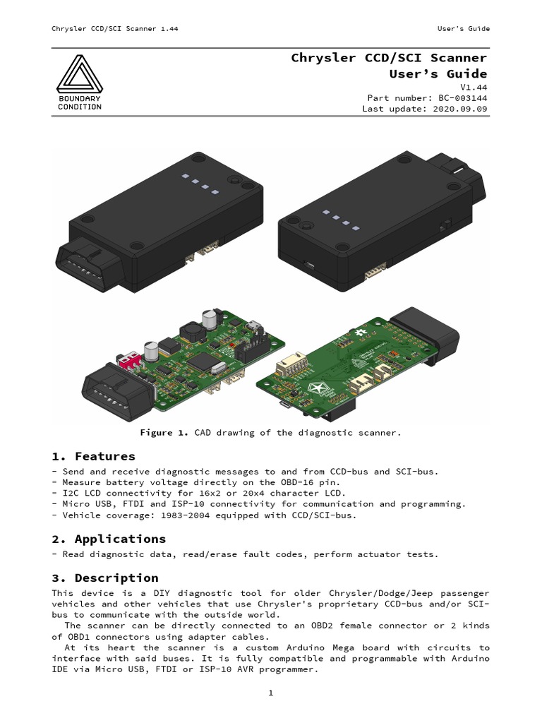 ChryslerCCDSCIScanner Users Guide | PDF