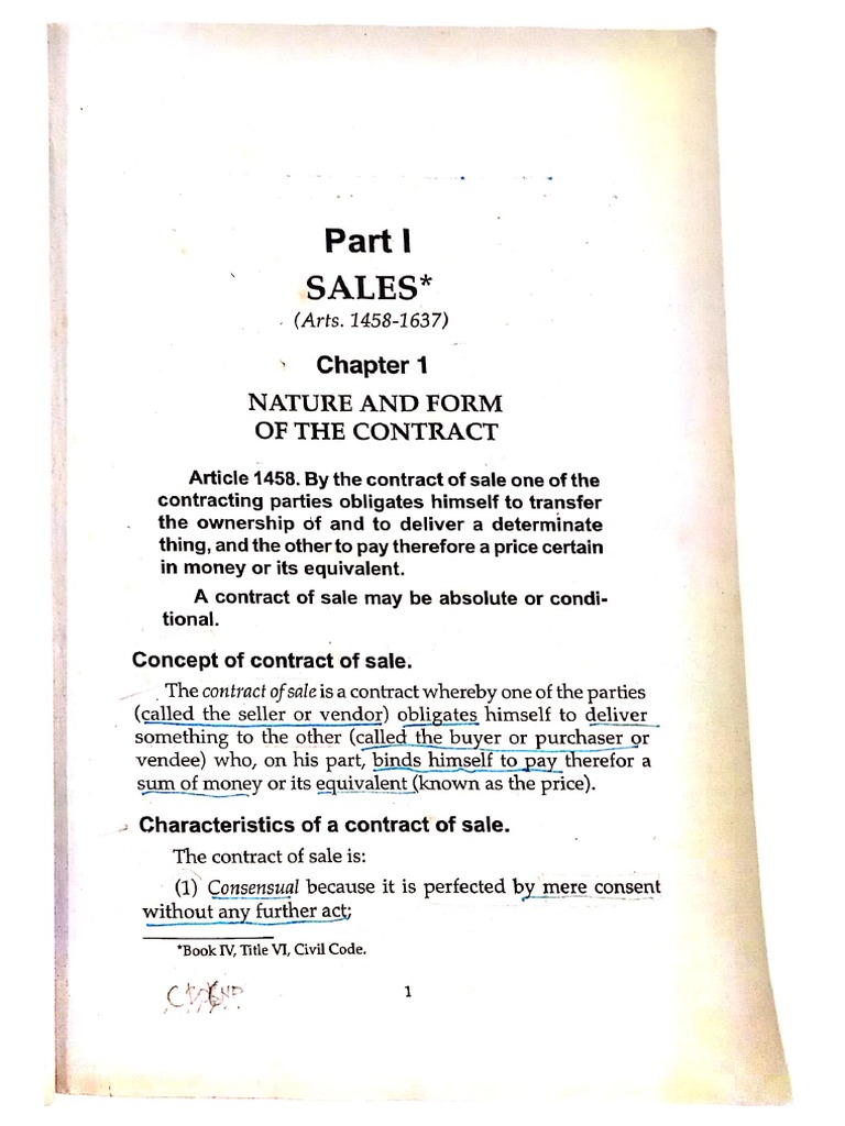 Chapter 1 Sales - 2 | PDF