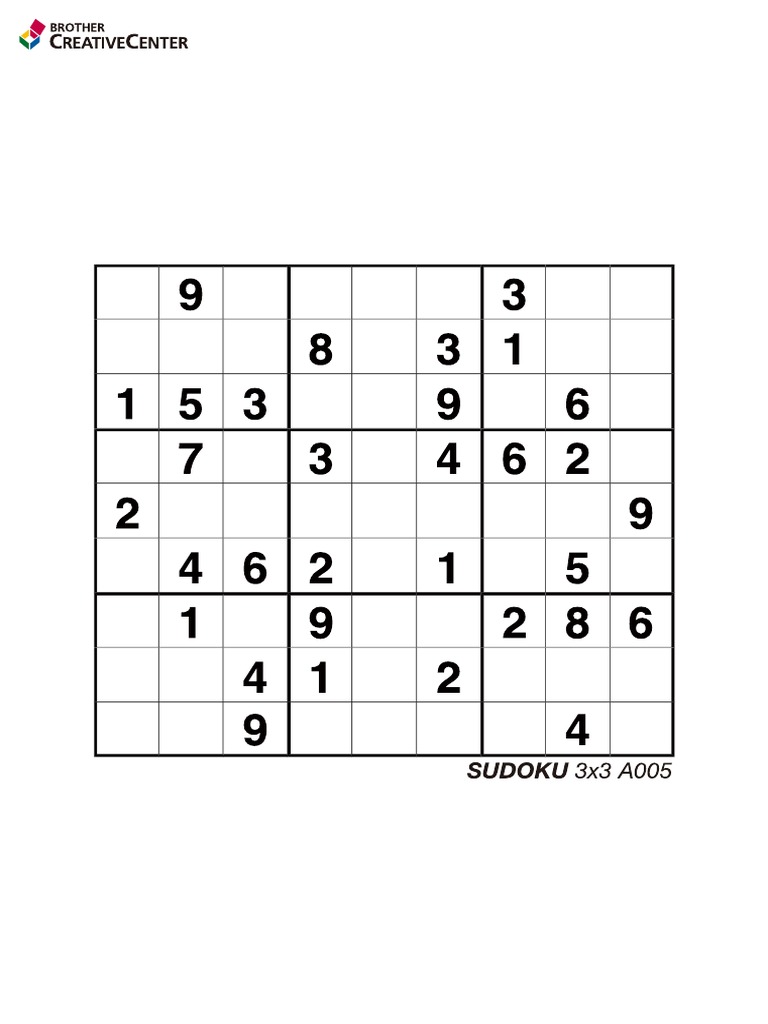 Sudoku 3x3 A005 1 en | PDF