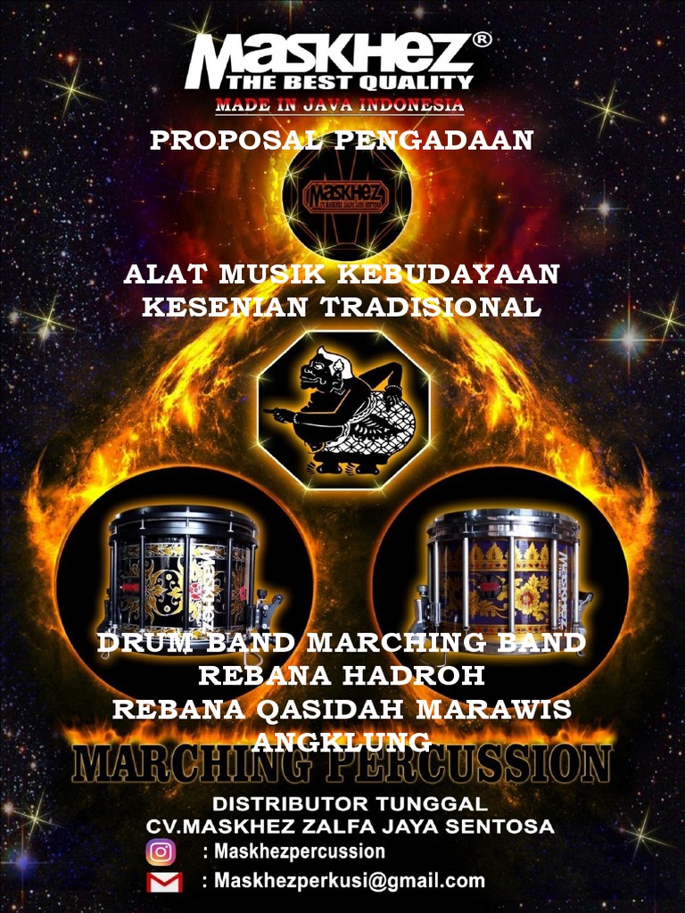 Proposal-Pengadaan Alat Musik Kesenian Tradisional Marching Band Maskhez | PDF