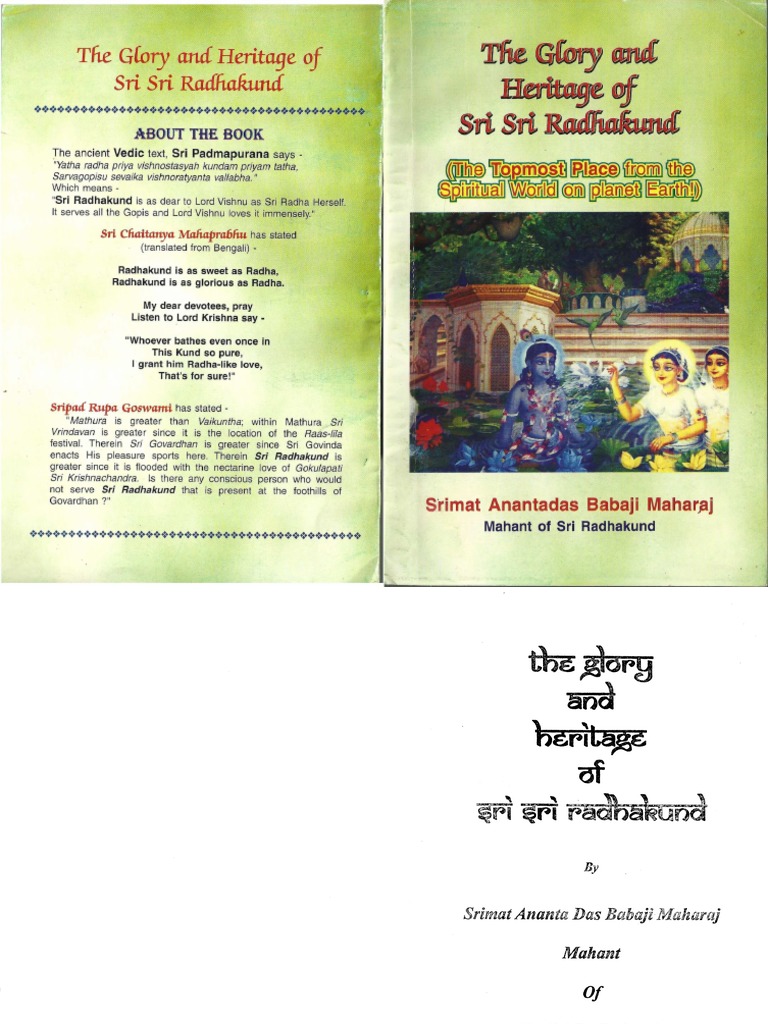 Toaz - Info The Glory and Heritage of Sri Radhakunda by Ananta Das ...