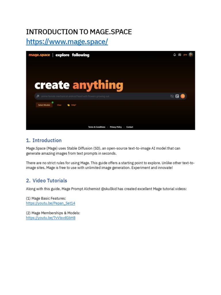 Introduction To Mage - Space | PDF
