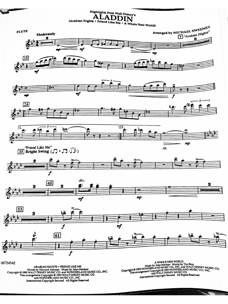 Aladdin Flute | PDF