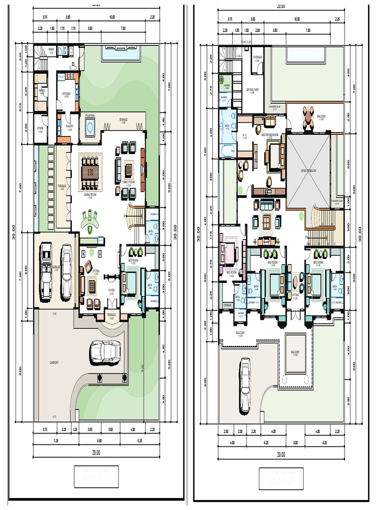Casa de Dos Niveles Con 4 Habitaciones Planos de AutoCAD 1 Layout1 | PDF