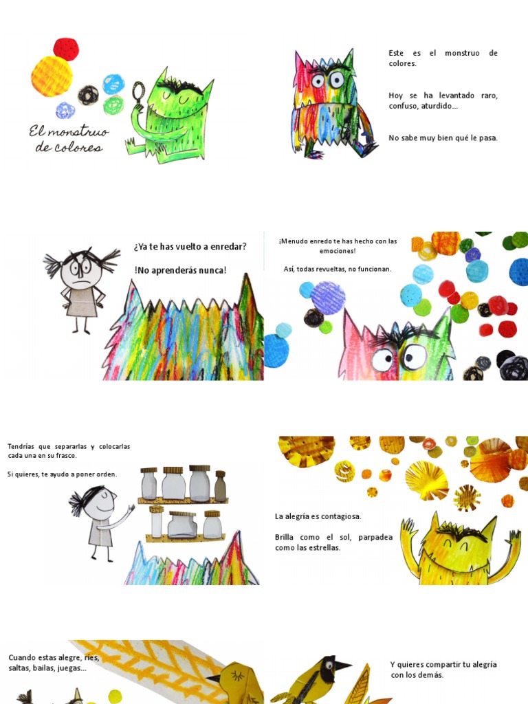 El Monstruo de Colores y sus Emociones | PDF