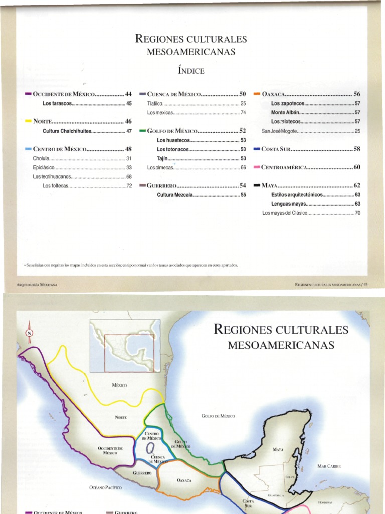 Regiones Culturales Mesoamericanas Subrayado | PDF | Mesoamérica | México