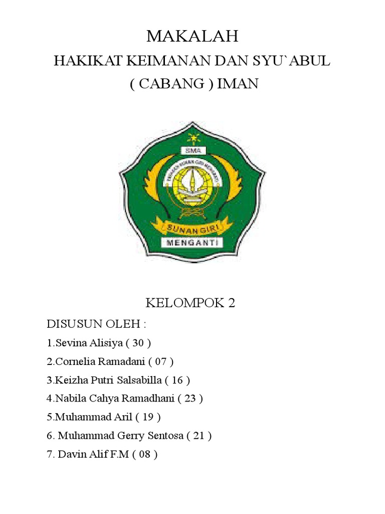 Makalah Pai Bab 2 | PDF