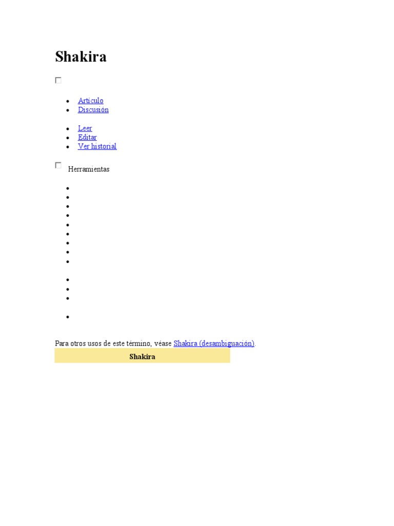 Shakira | PDF