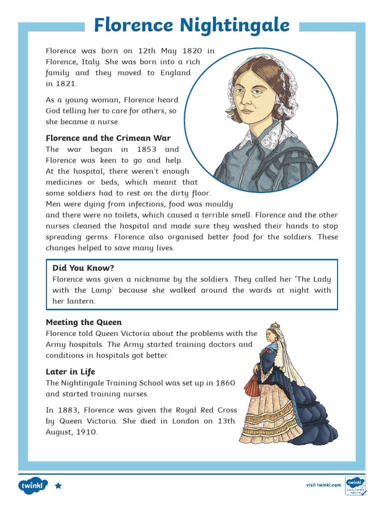 History Comprehension Florance Nightingale | PDF | Florence Nightingale | Nursing