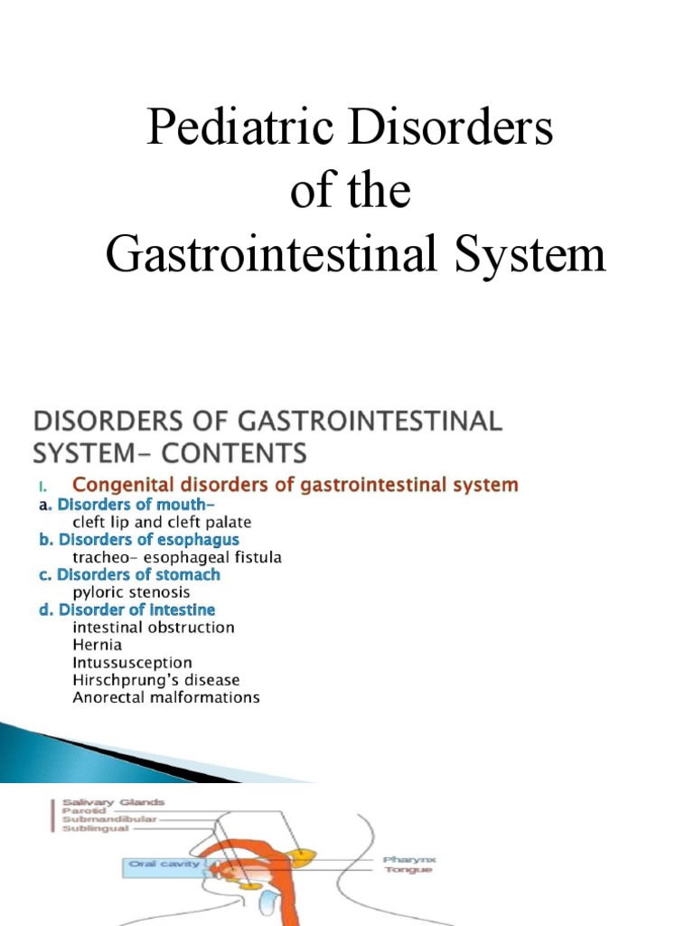 Pediatric Disorders of The Gastrointestinal System | PDF