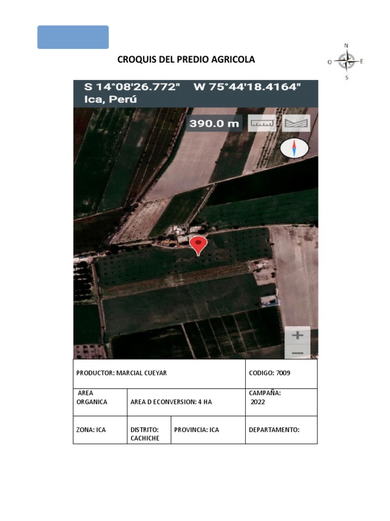 Croquis Del Predio Agricola | PDF