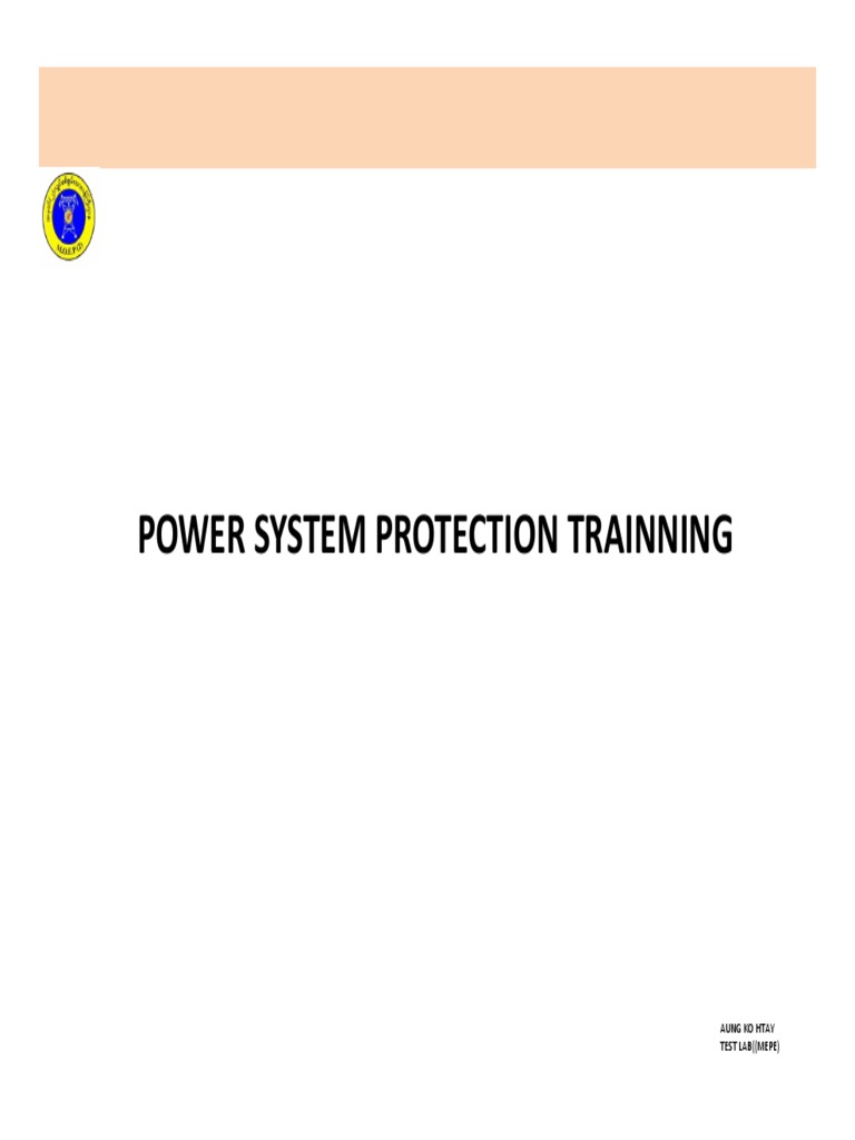 Power System Protection Overview | PDF | Electrical Substation ...