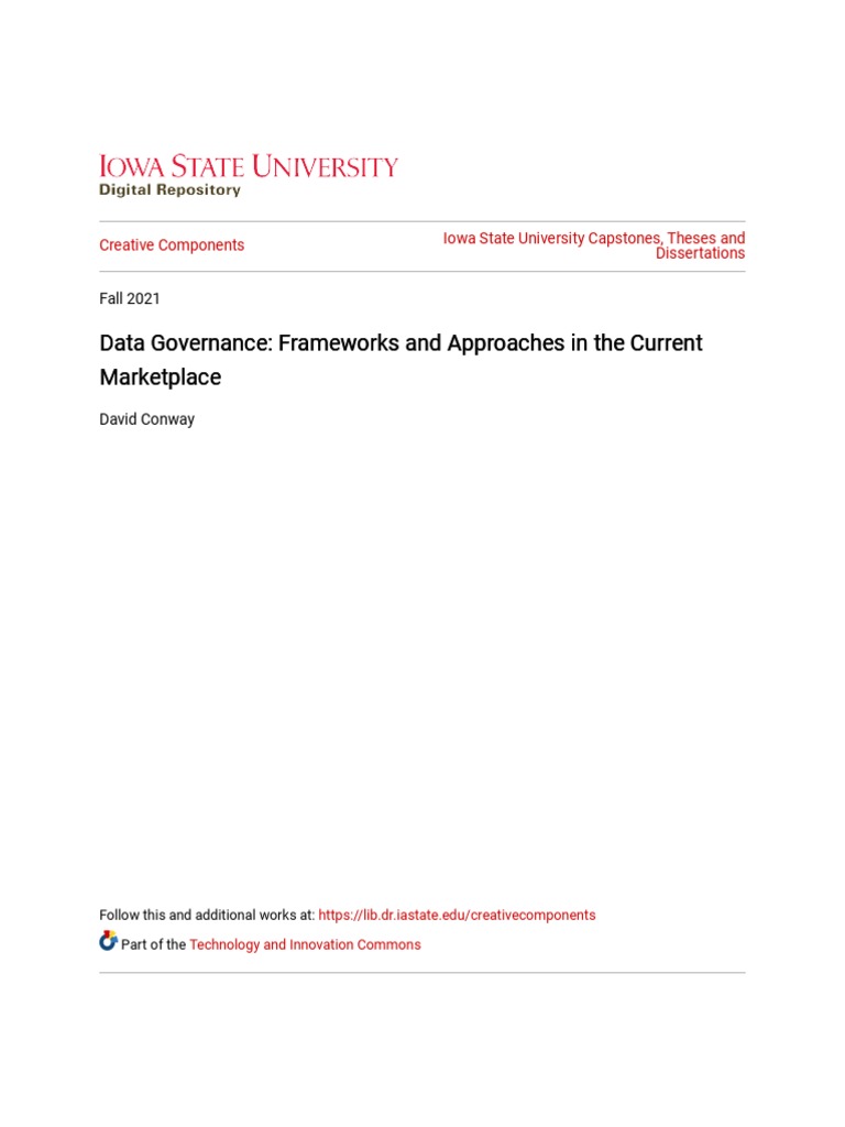 Data Governance Frameworks Guide | PDF | Governance | Cloud Computing