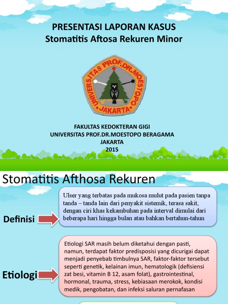 Stomatitis Aftosa Rekuren: Laporan Kasus | PDF