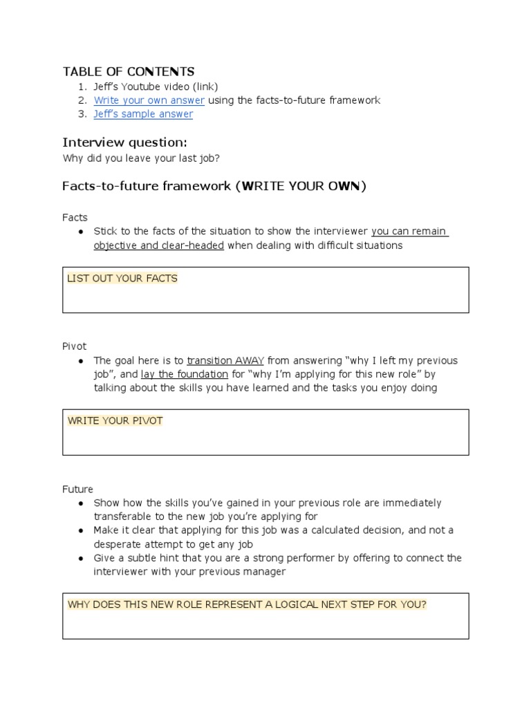 Facts-To-Future Framework | PDF | Marketing | Experience