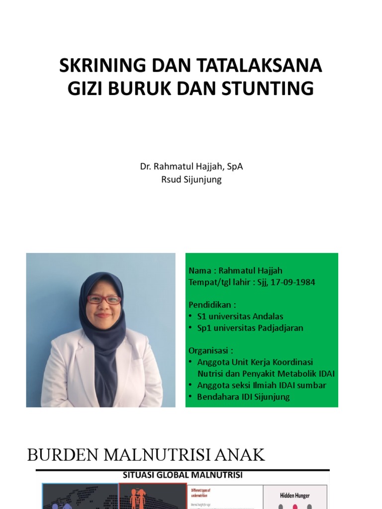 Skrining Dan Tatalaksana Gizi Buruk Dan Stunting | PDF
