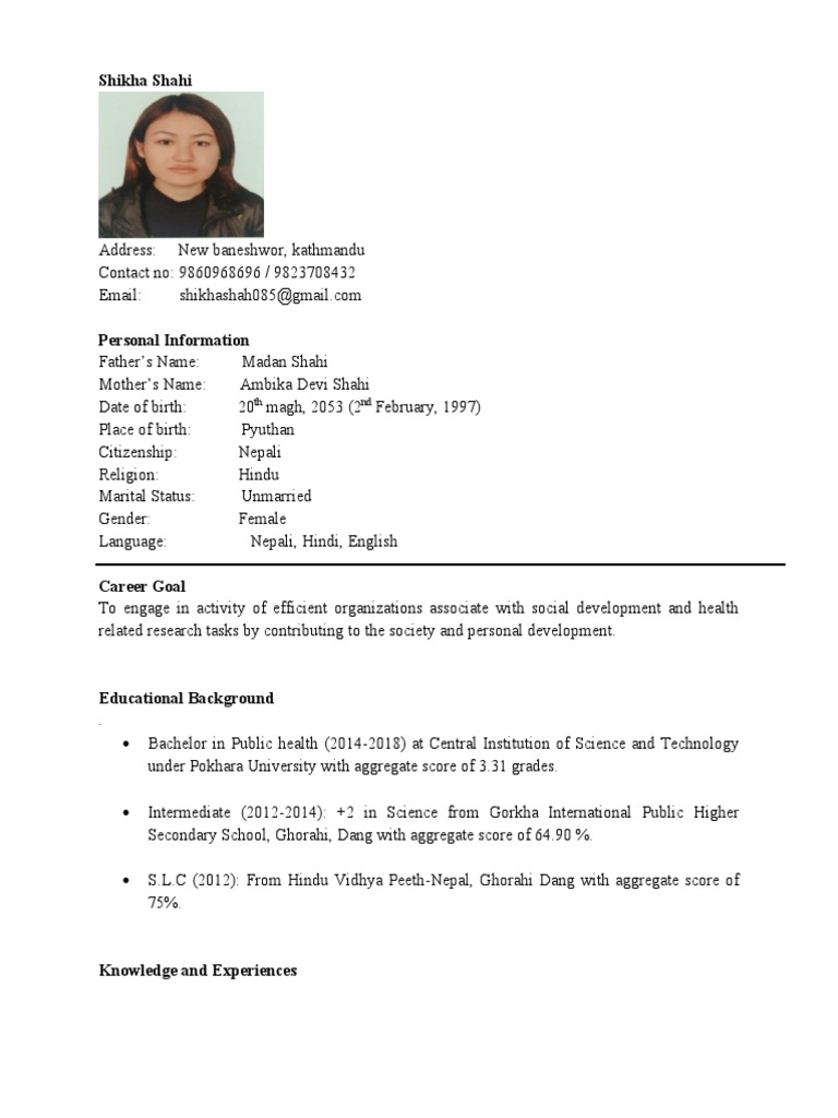 CV Shikha | PDF