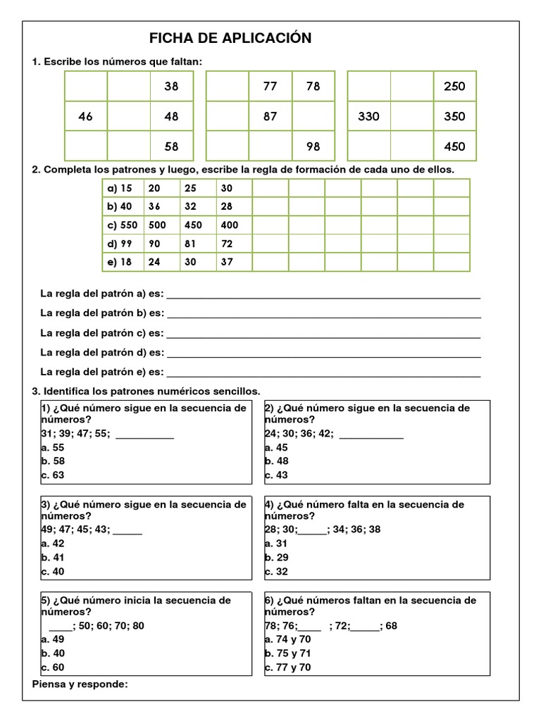 Ficha de Matematica | PDF
