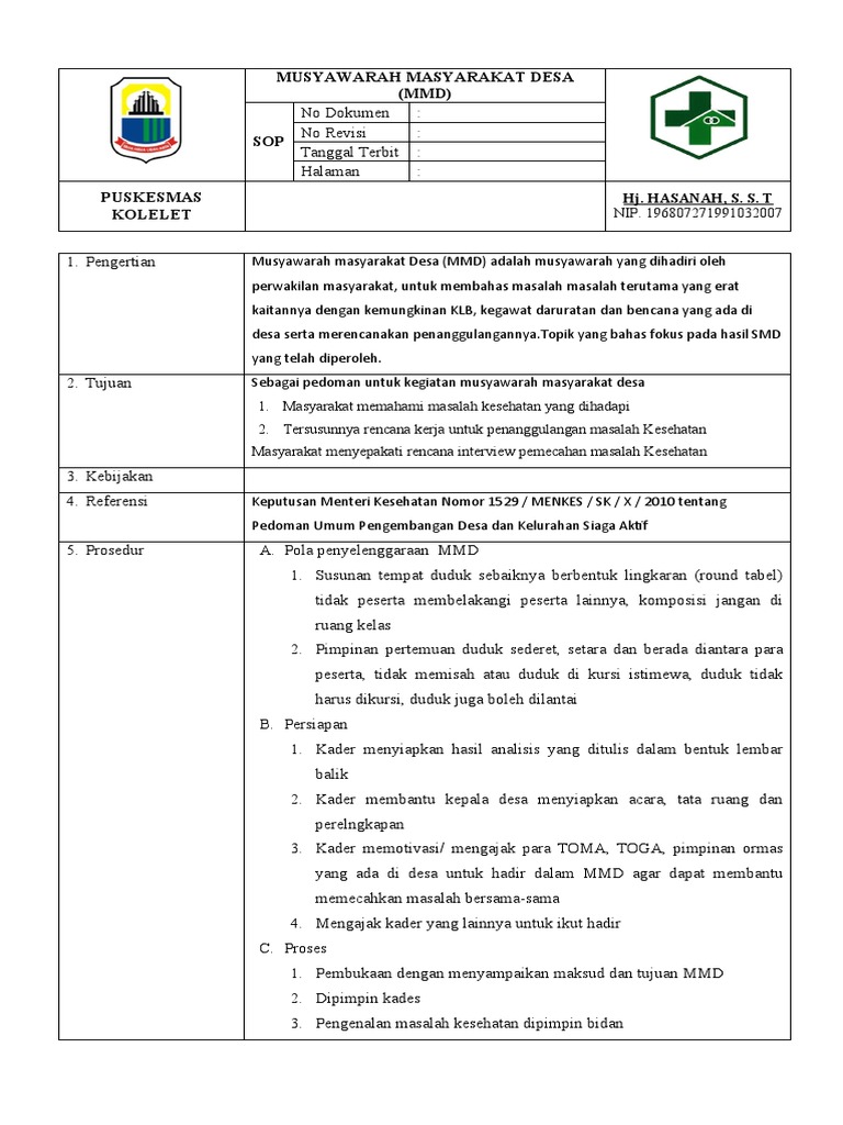 sop mmd | PDF