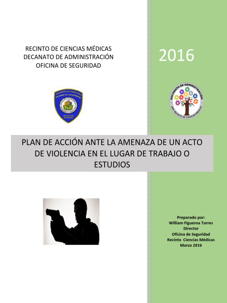 PLAN PREVENTIVO TIRADOR ACTIVO Rev. 18 Marzo 2016 | PDF | Valores | Departamento de Seguridad ...