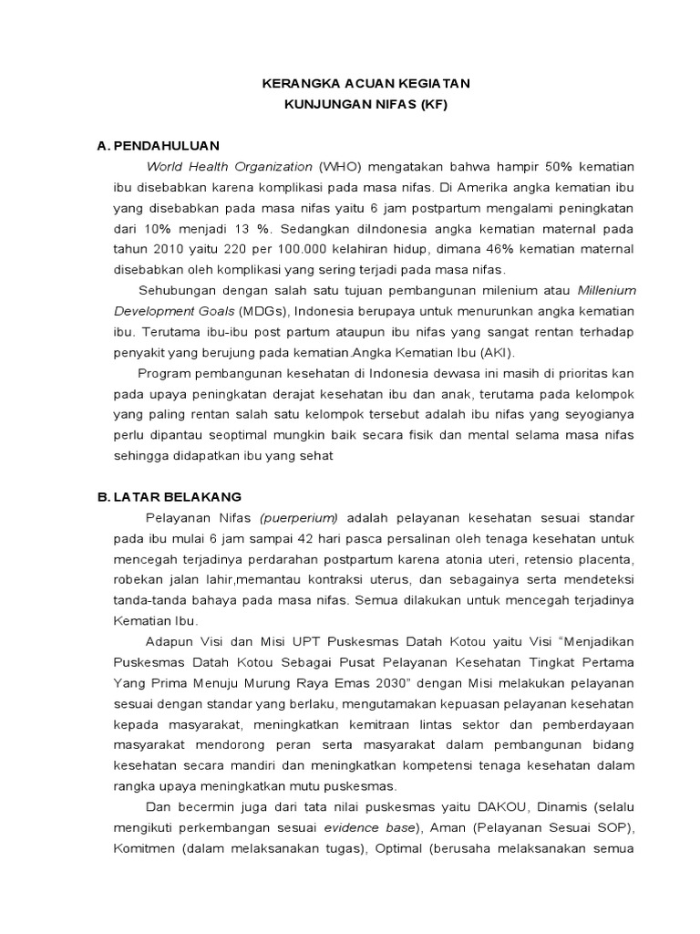 Kak KF Terbaru | PDF