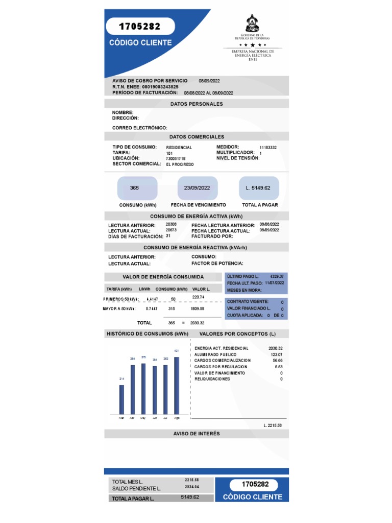 Factura Enee Sept | PDF