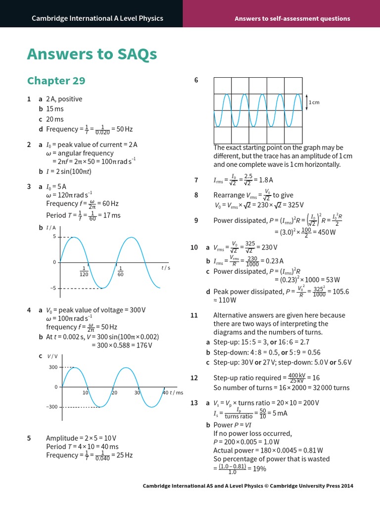 Answers To Self Assessment Questions Cam | PDF | Diode | Rectifier