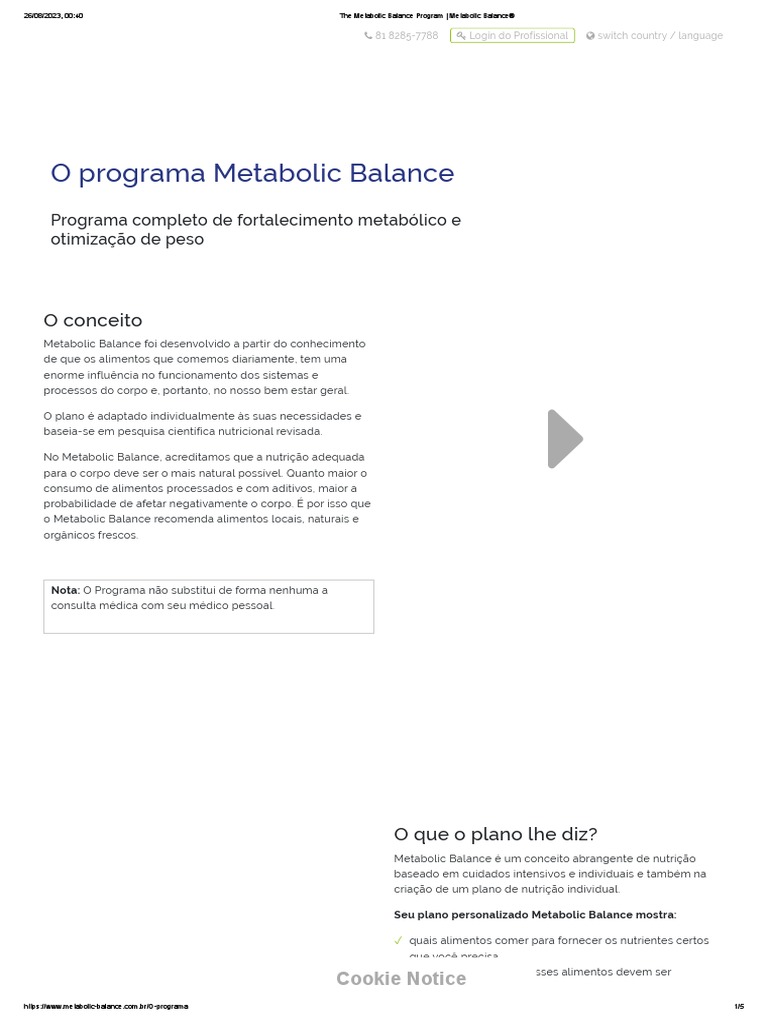The Metabolic Balance Program - Metabolic Balance® | PDF