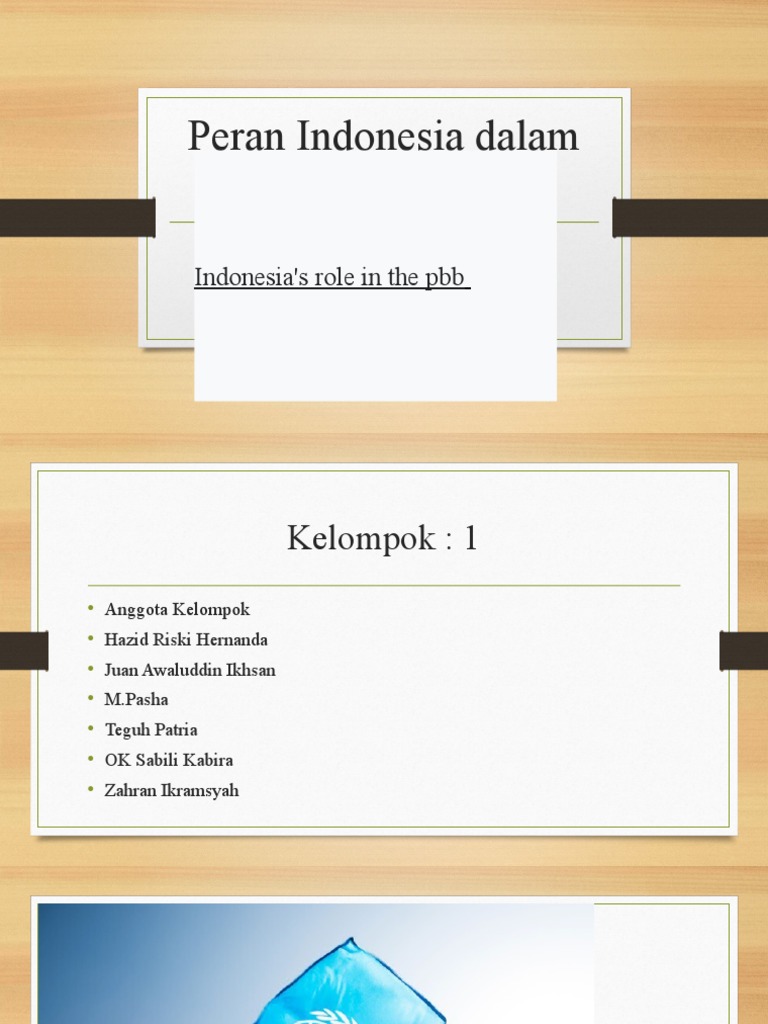 Peran Indonesia Dalam PBB | PDF