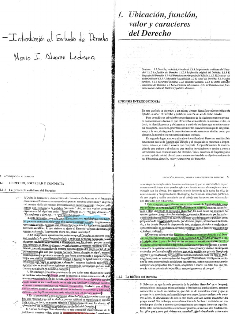 Introduccion Al Derecho Ledesma | PDF