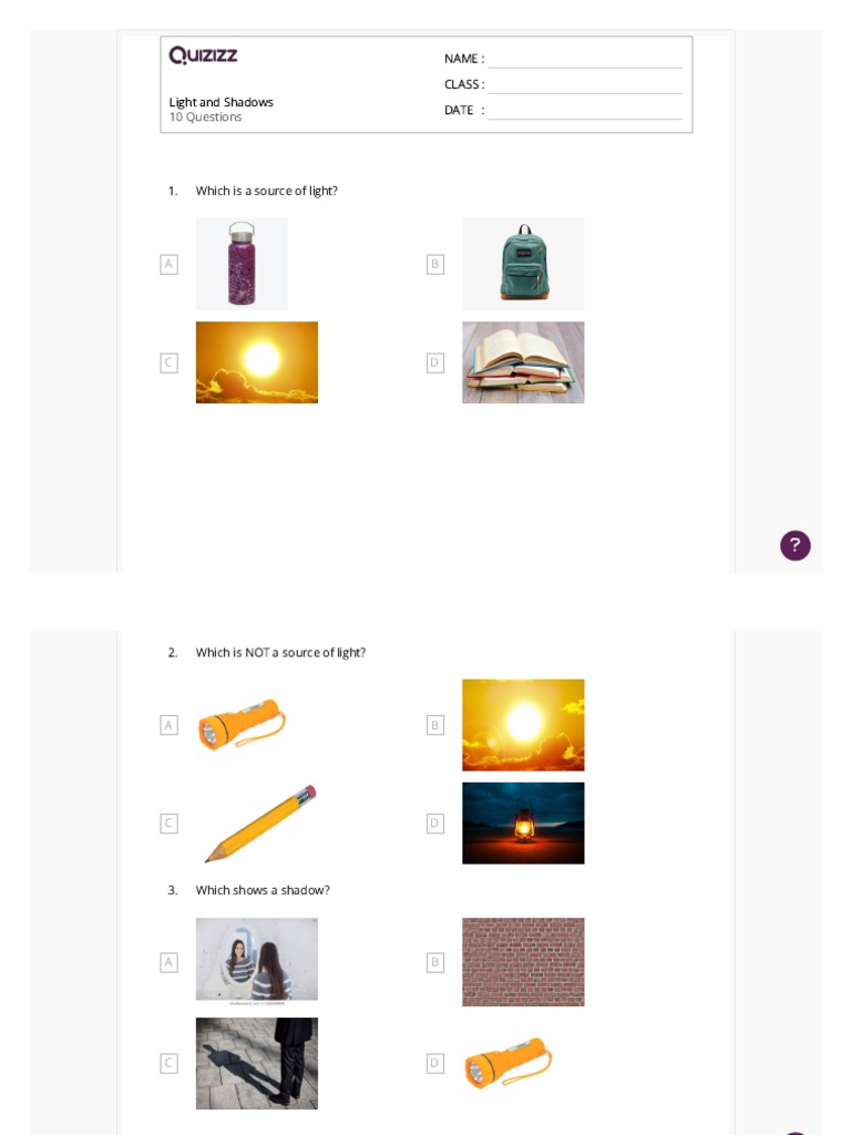 Light and Shadows | PDF