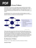 Indivisible Self: Evidence-Based Wellness Model | PDF | Psychology ...