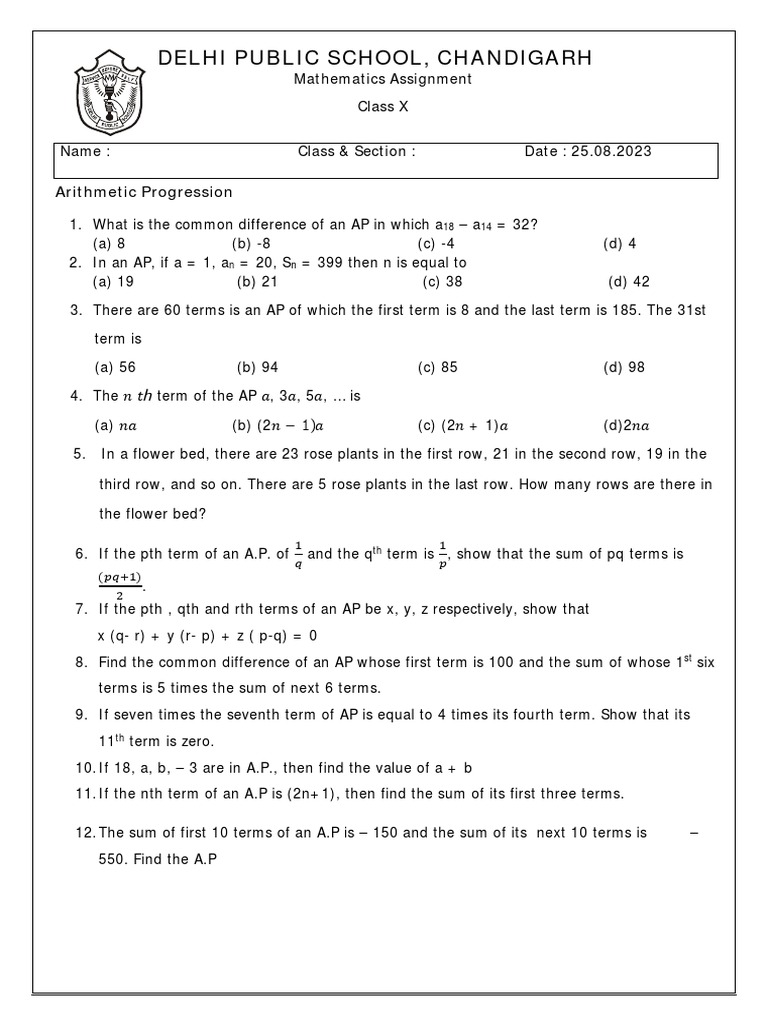 Mathematics Revision Sheets | PDF