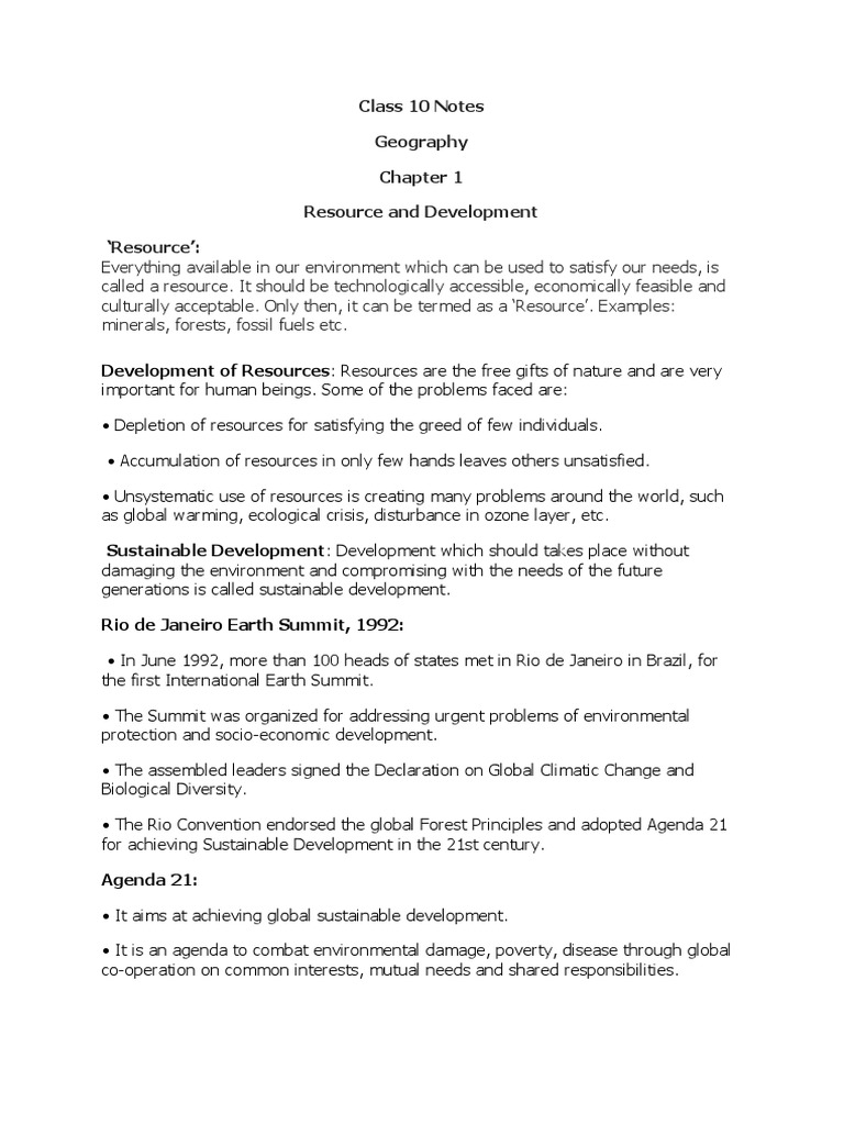 Summery - Chapter-1 | PDF