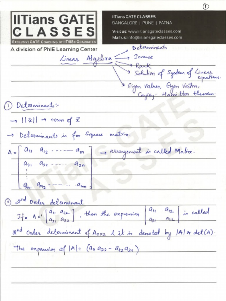 GATE Mechanical Engineering Mathematics | PDF