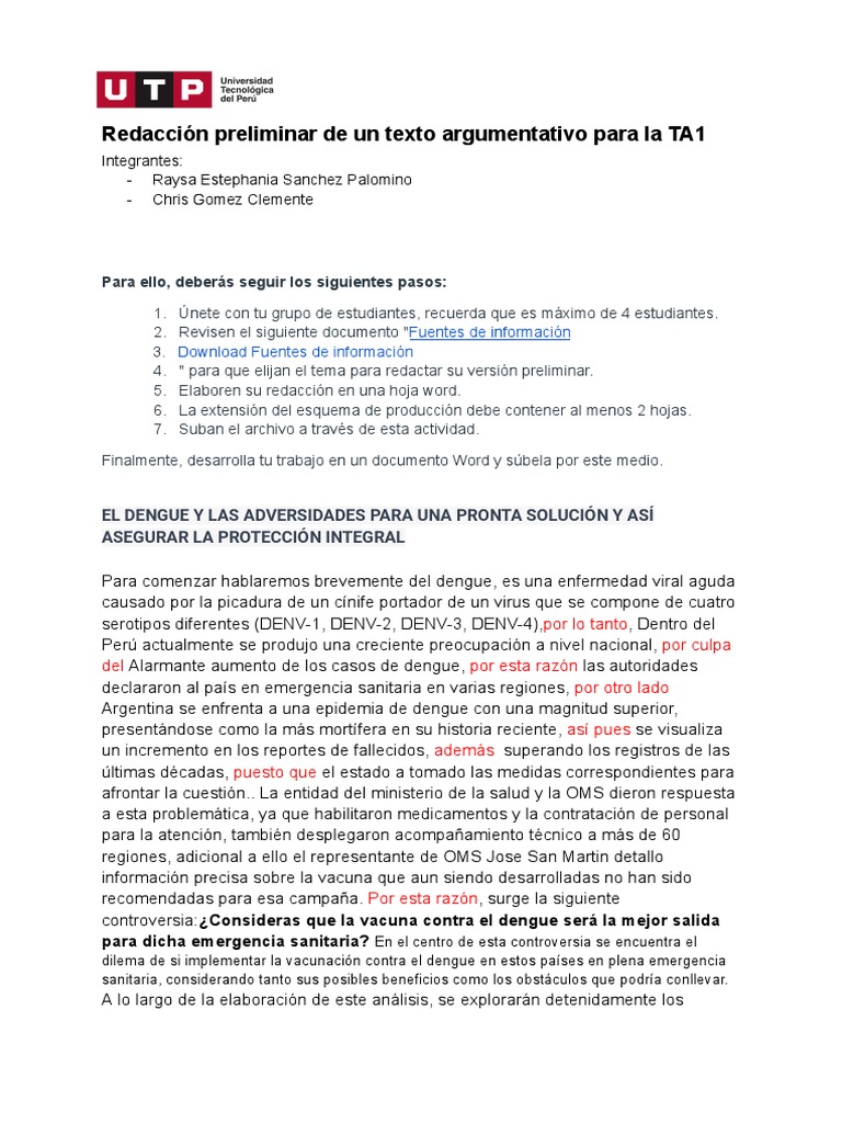 Redacción Ta1 | PDF | Vacunas | Epidemias