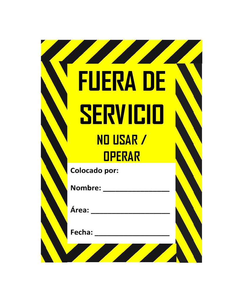 Equipo Fuera de Servicio | PDF