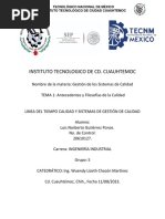 Linea Del Tiempo de La Evolución de La Calidad | PDF | Calidad (comercial) | Economias