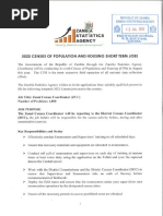 Zambia 2022 Population Census Report | PDF | Census
