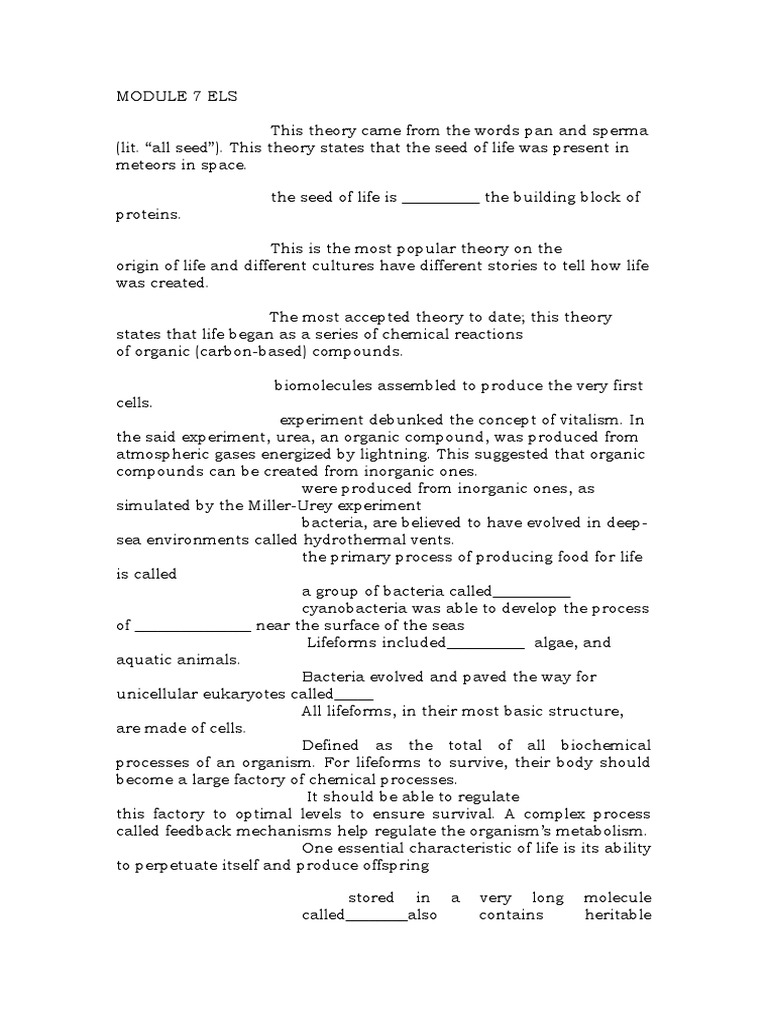 Els Finals Reviewer | PDF | Life | Plants