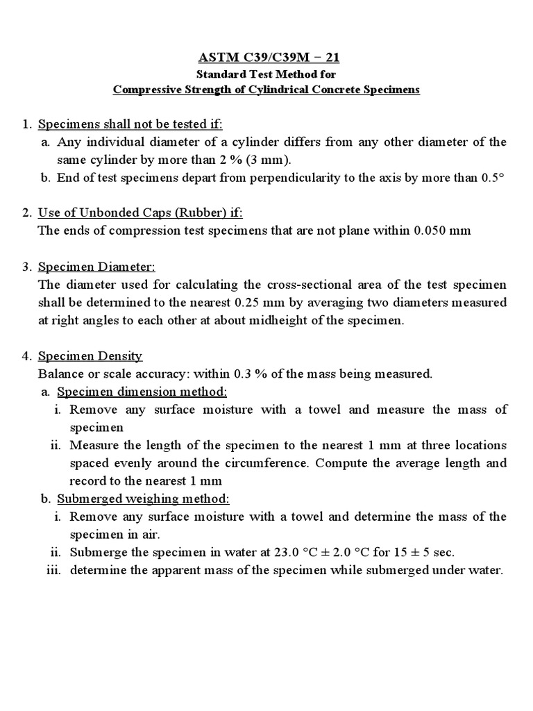 Astm C39 | PDF