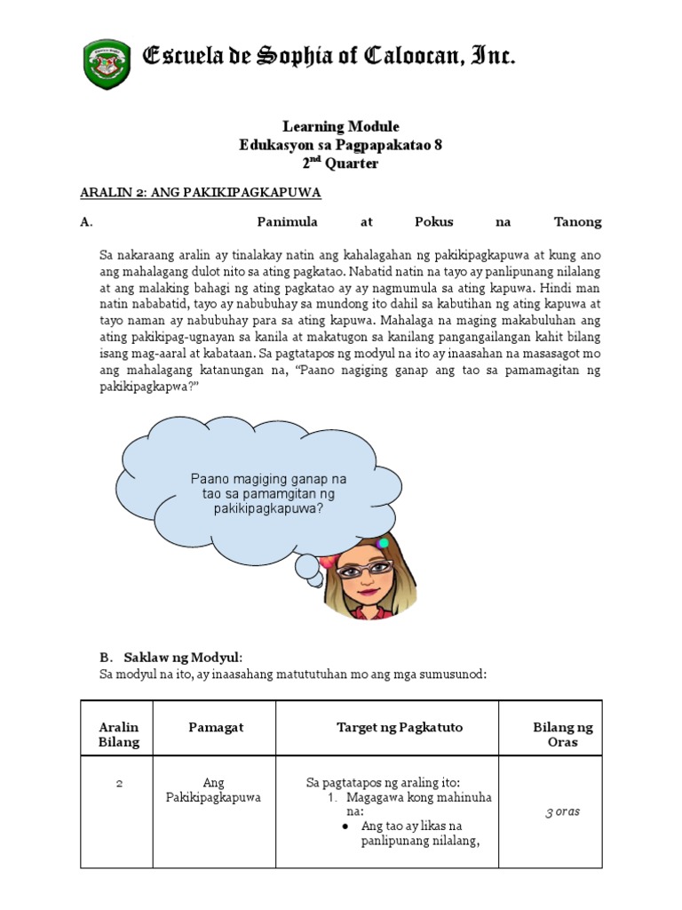 2ndQ - ESP - Learning Module - Week2 | PDF