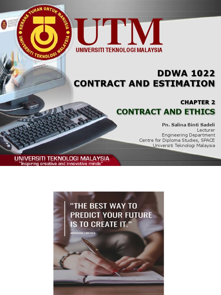 Chapter 2 - Contract and Ethics | PDF | Business | Economies