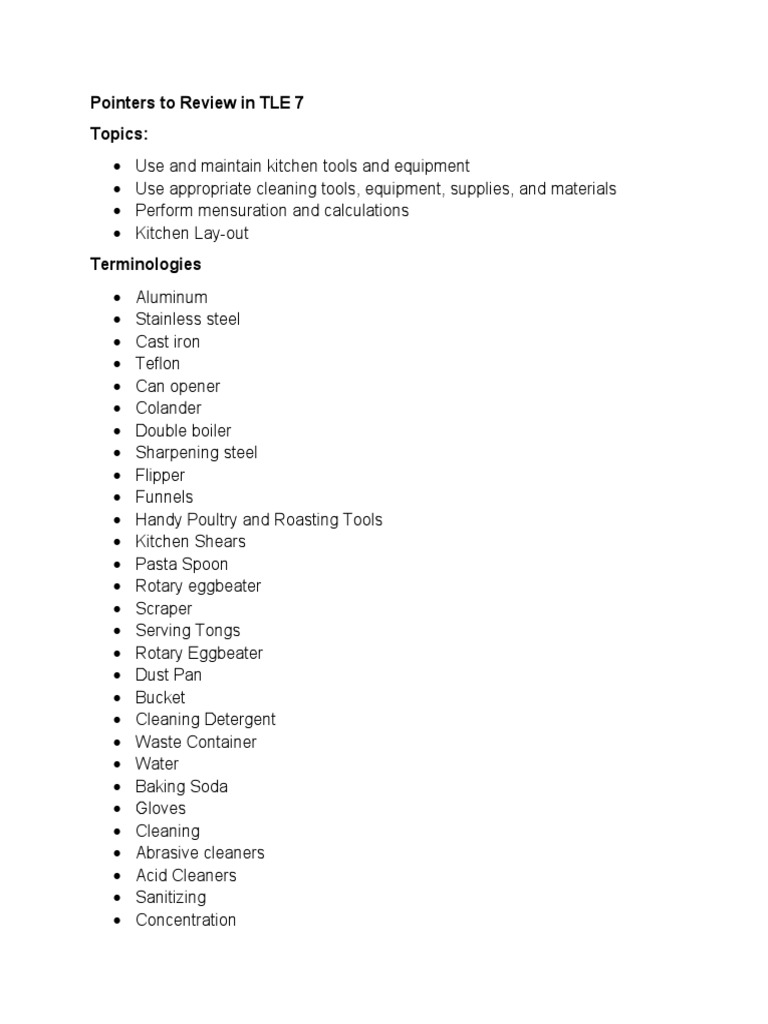Pointers To Review in TLE 7 | PDF