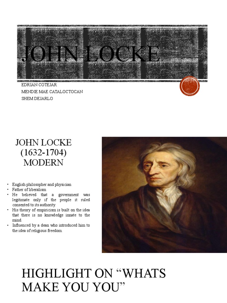 John Locke's Philosophy on Identity | PDF | Philosophy