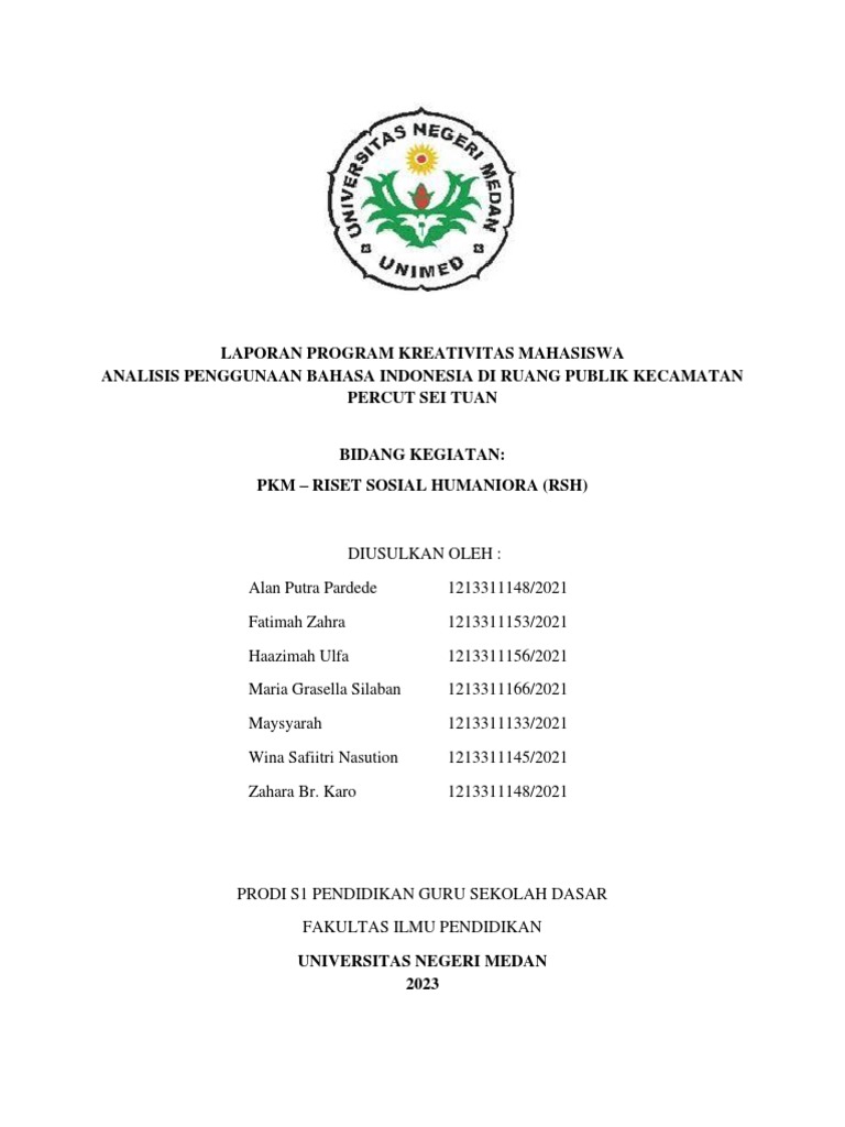 Laporan PKM Kel 2 | PDF
