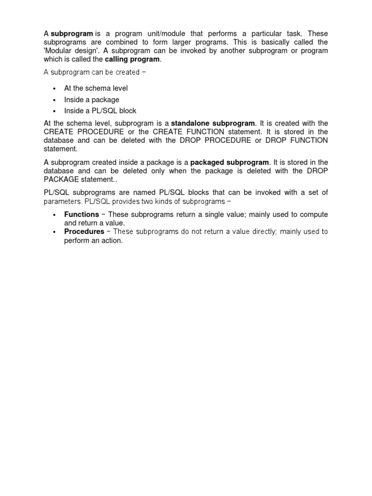 Functions And Stored Procedure 1 Pdf Plsql Parameter Computer 9401