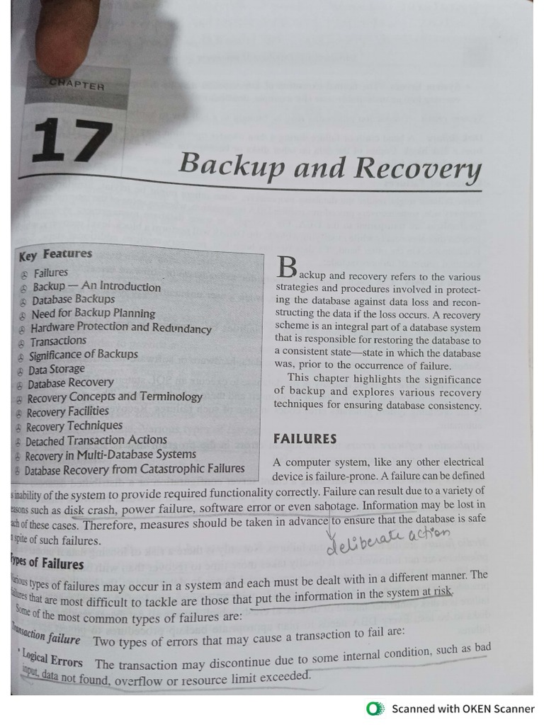Unit 5 Backup and Recory | PDF